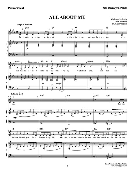 All About me | newmusicaltheatre.com | Sheet Music – NewMusicalTheatre