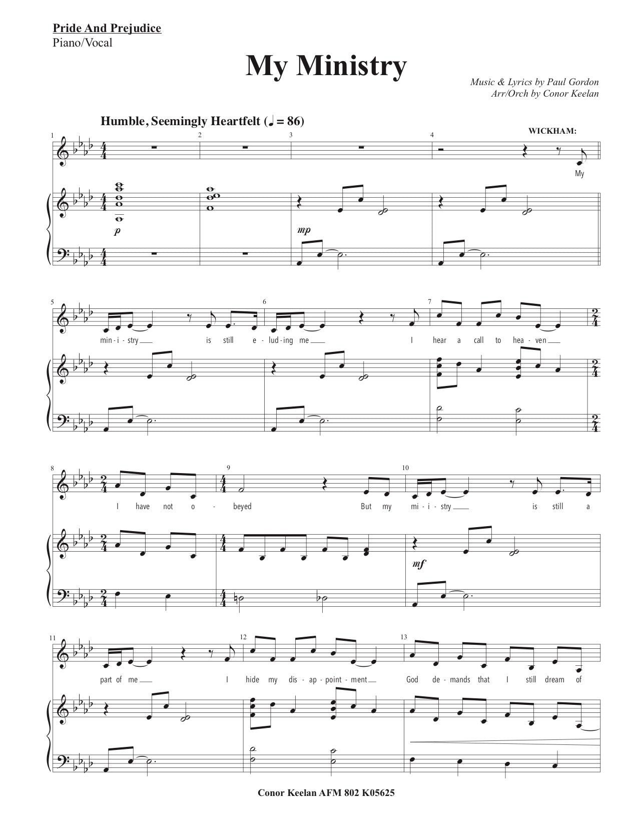 My Ministry – NewMusicalTheatre