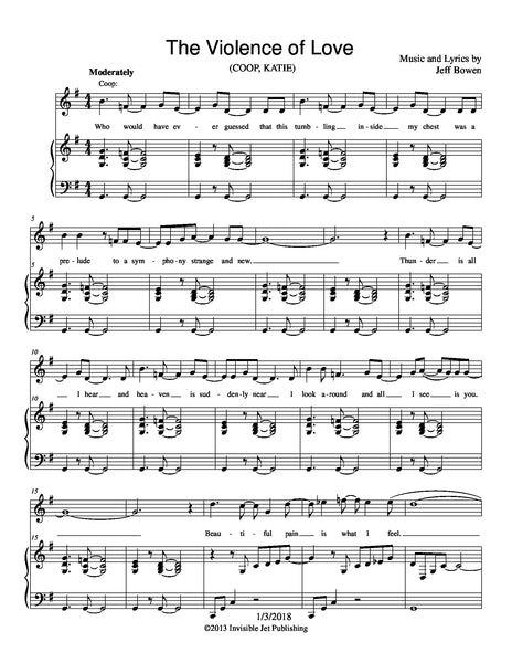 The Violence of Love – NewMusicalTheatre