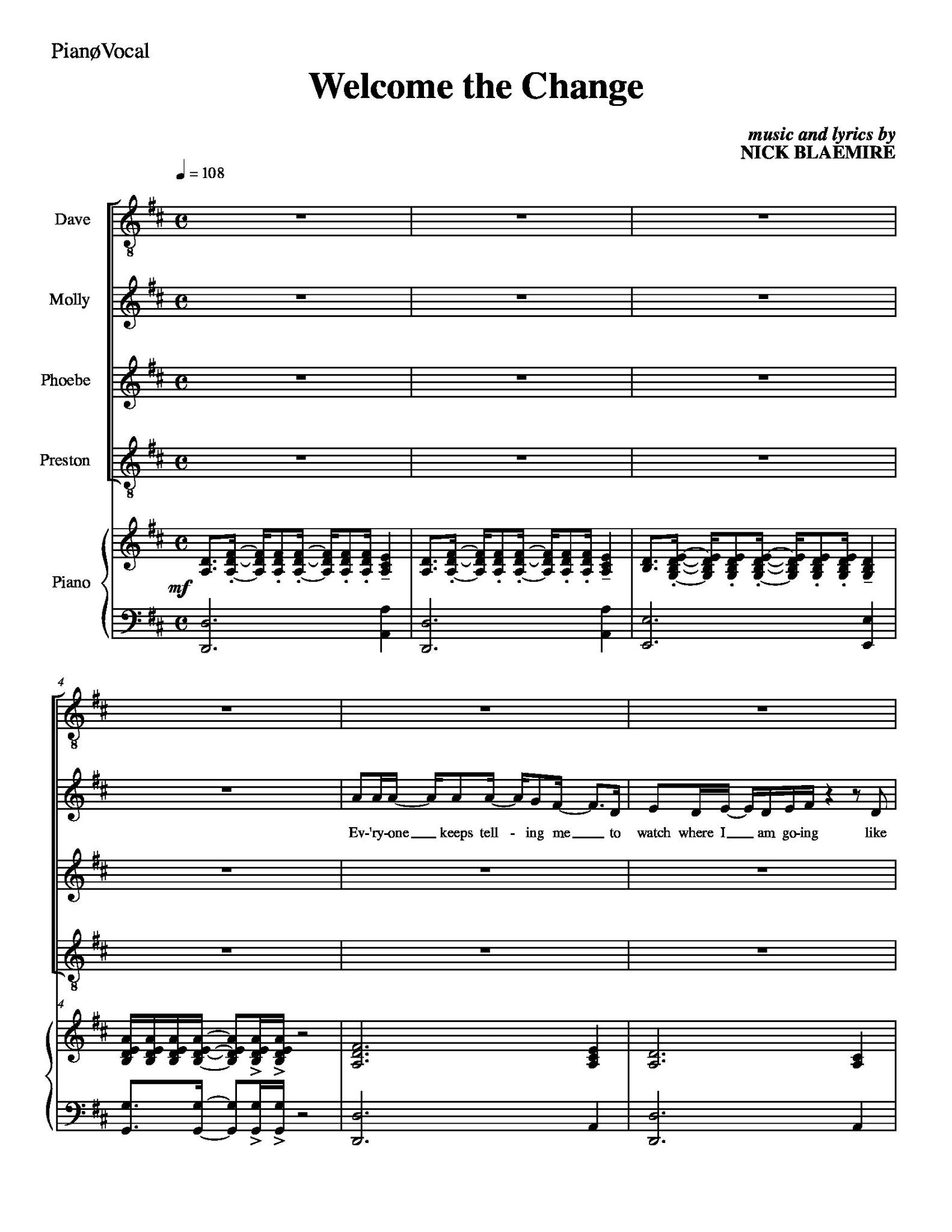 Welcome the Change (Group Version) – NewMusicalTheatre