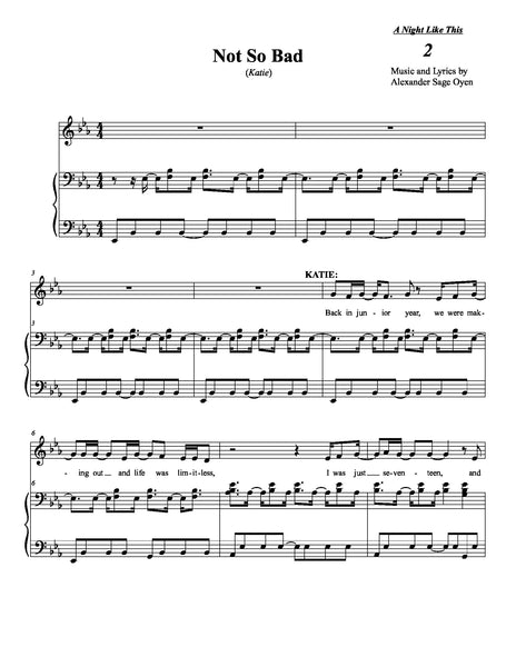 Not So Bad – NewMusicalTheatre