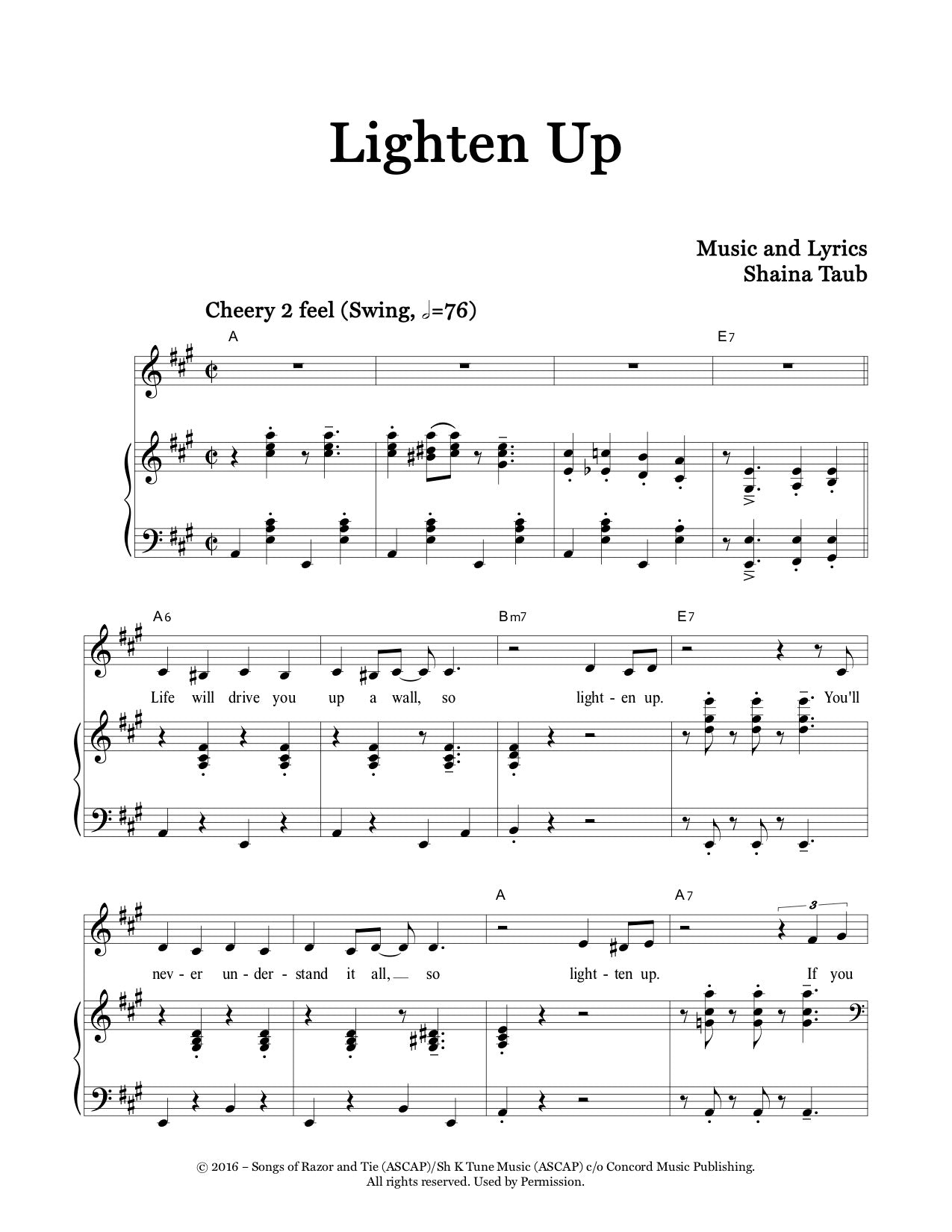 Lighten Up – NewMusicalTheatre