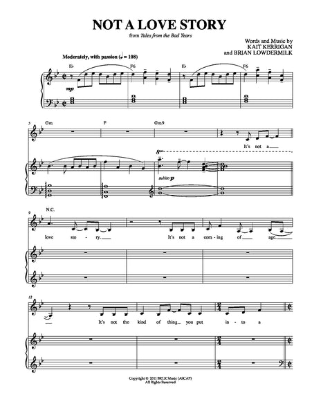 Not A Love Story – NewMusicalTheatre